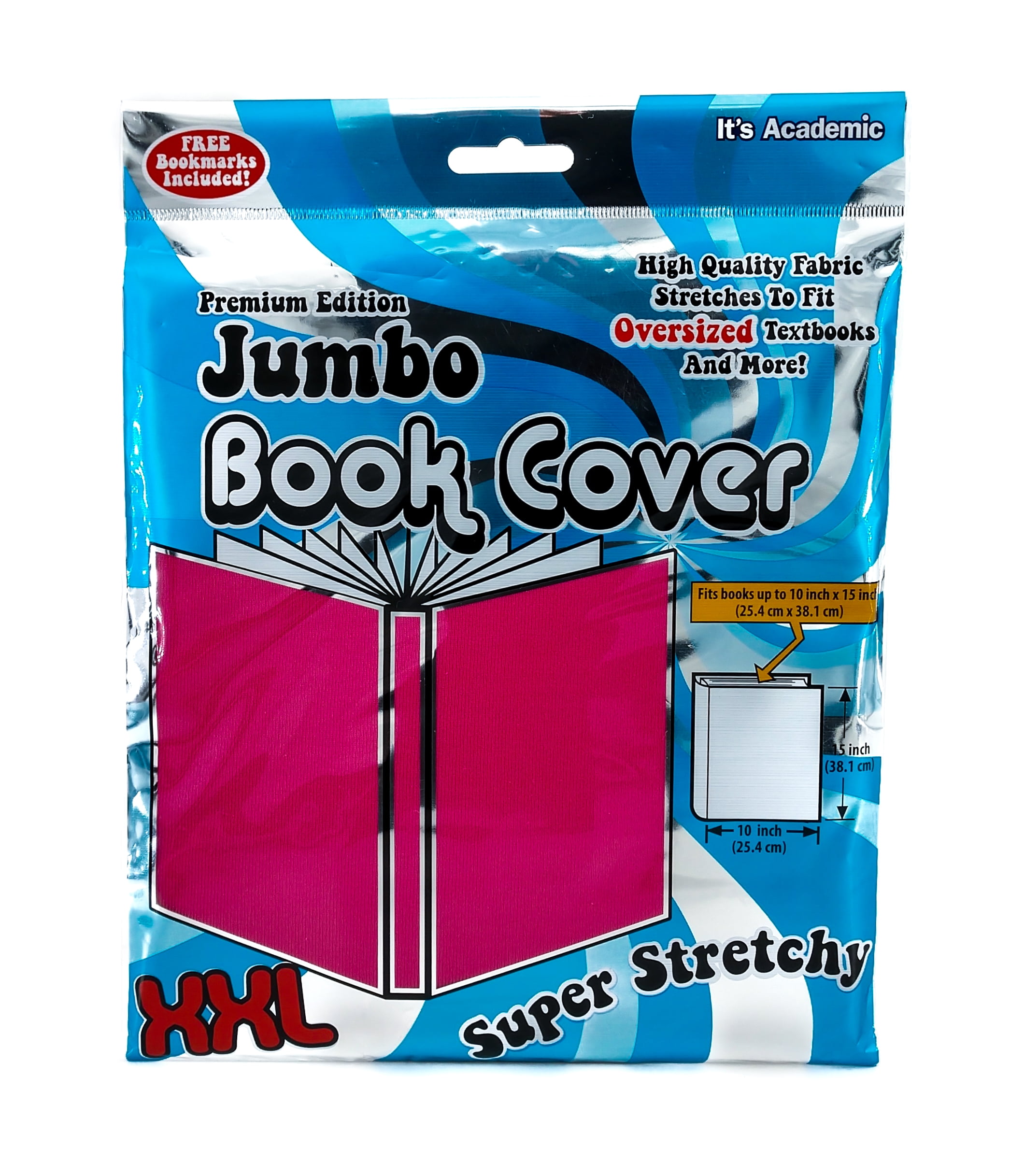 It's Academic Book Cover Jumbo XXL Premium Edition Super Stretchy (Pink ...