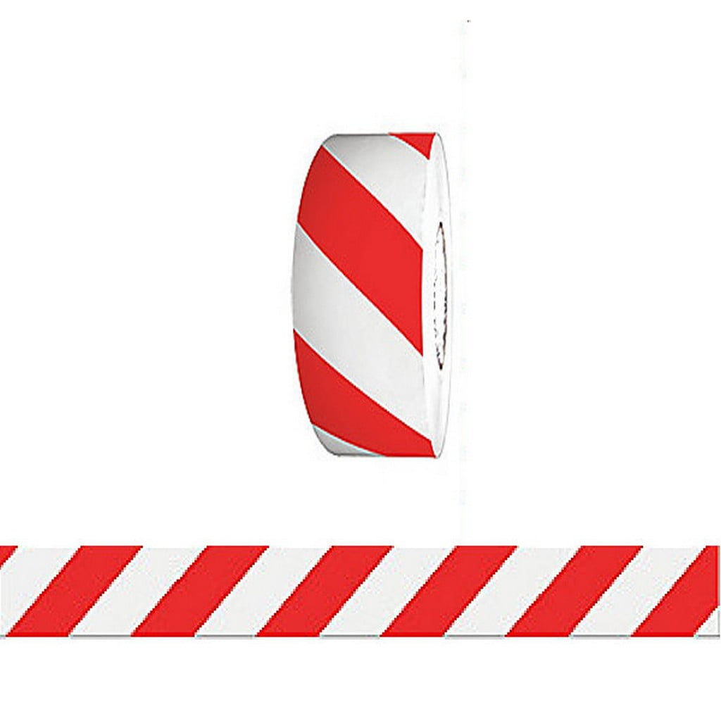 Barricade Tape - Red & White Stripe 3" X 1000 Ft Non Adhesive 3 Mil (8 ...