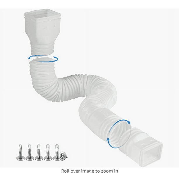 Rain Gutter Downspout Extensions Flexible Drain Downspout Extender ...