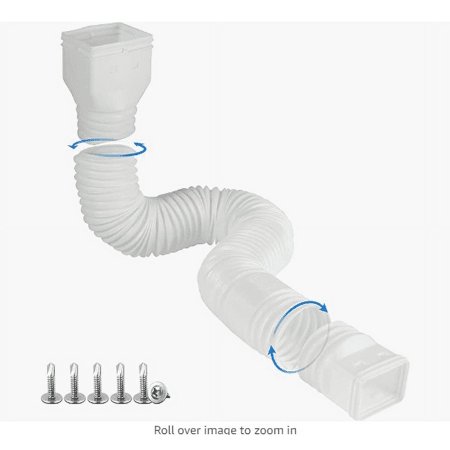 Rain Gutter Downspout Extensions Flexible Drain Downspout Extender ...