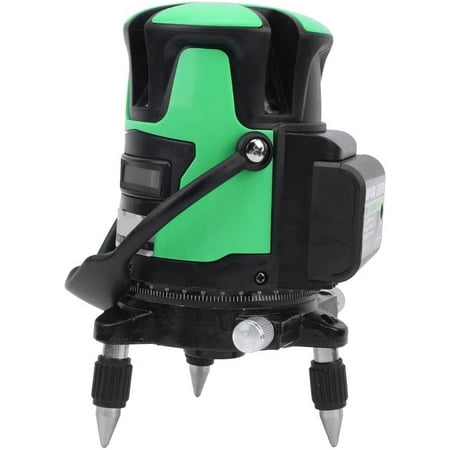 Self Leveling Cross Line Level, AC100-240V 360° Rotatable Green Beam ...