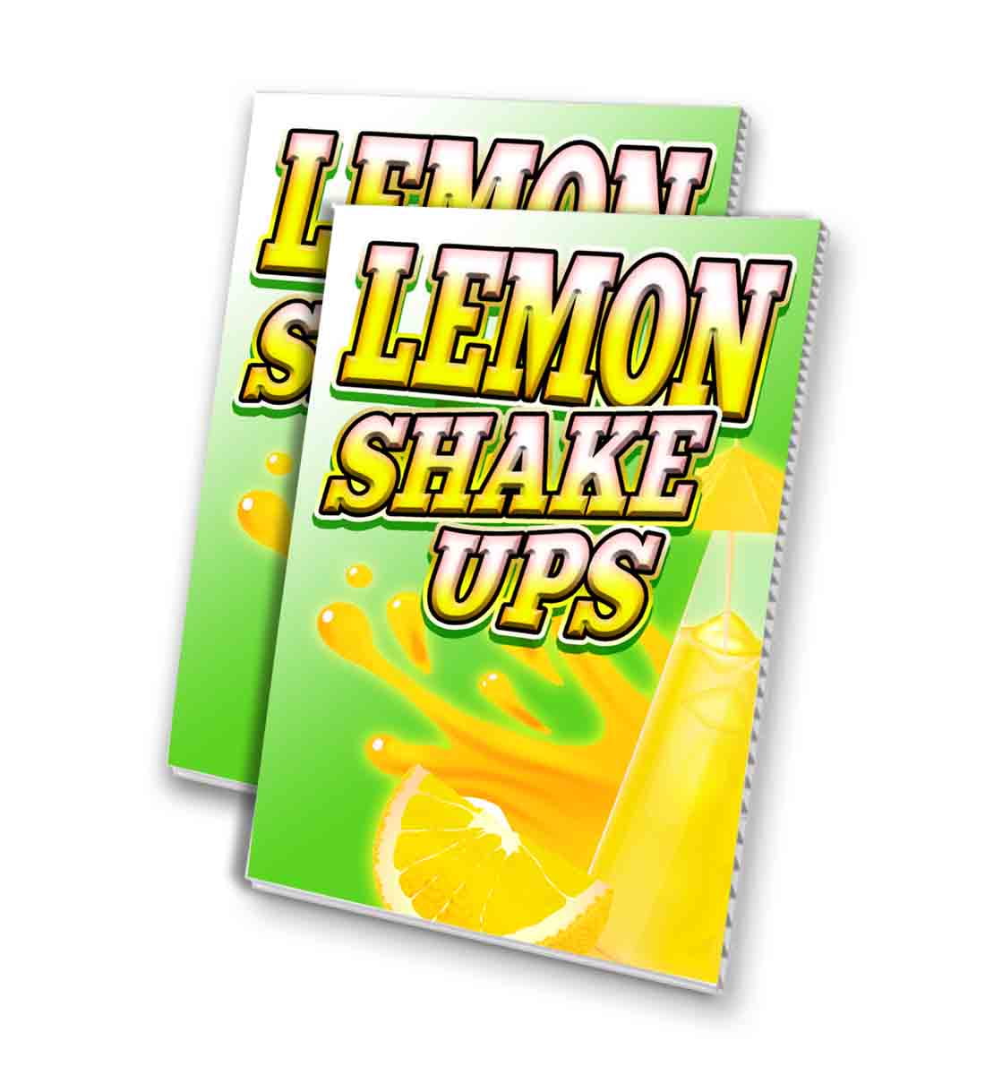 Lemon Shake Ups (24" X 36") 4mm Corrugated Plastic Panel, Graphics ...