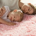 X XBEN Light Pink Area Rugs for Bedroom Girls, 3x5 Fluffy Fuzzy Furry ...