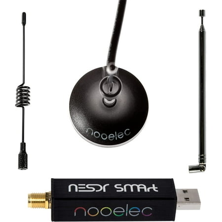 N RTL-SDR v5 Bundle - NESDR Smart HF/VHF/UHF (100kHz-1.75GHz) Software ...