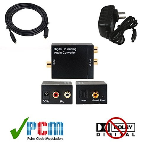 UniLink (TM) Digital Coax & Optical Toslink to Analog Audio Converter ...