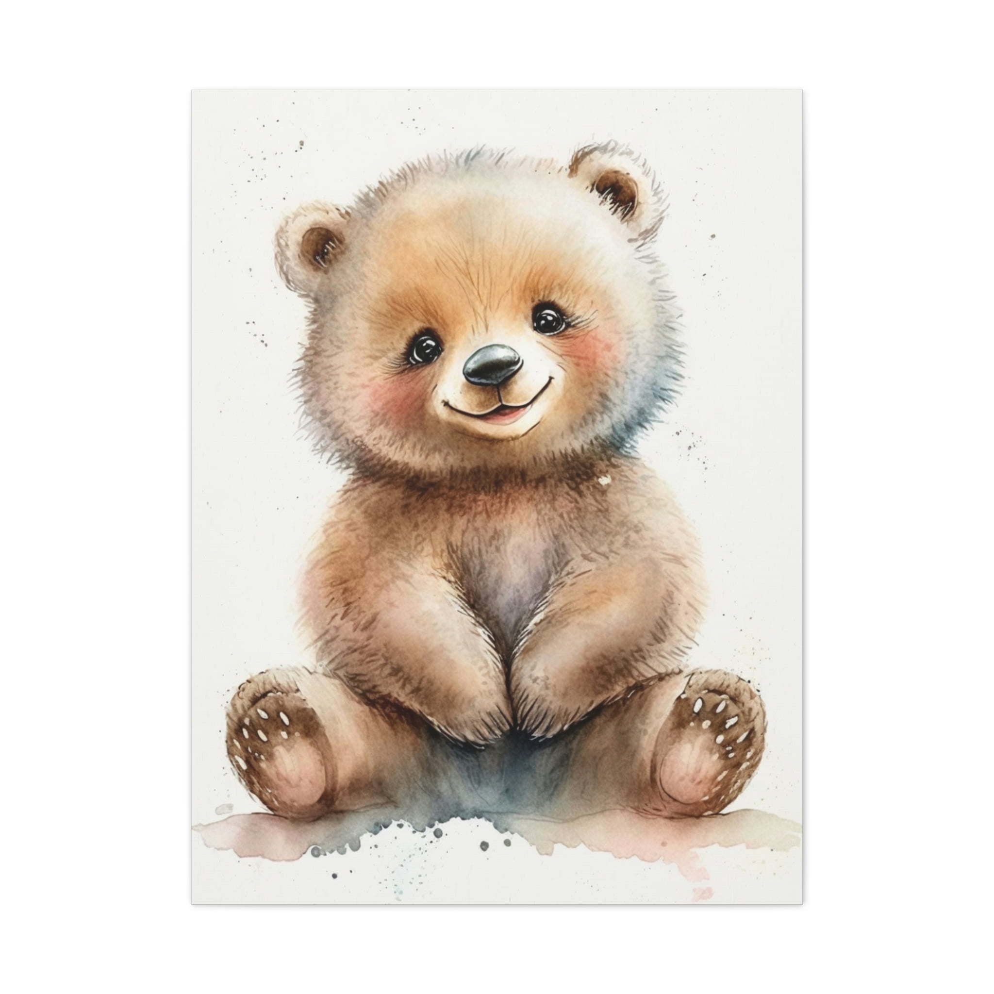 Watercolor Teddy Painting - Nursery Collection - Bedtime Stories ...