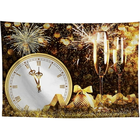7x5ft Happy New Year Eve Photography Backdrop for NYE Party Decorations ...