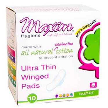 Maxim Hygiene Natural Cotton Pads, Regular, 10 Ct - Walmart.com