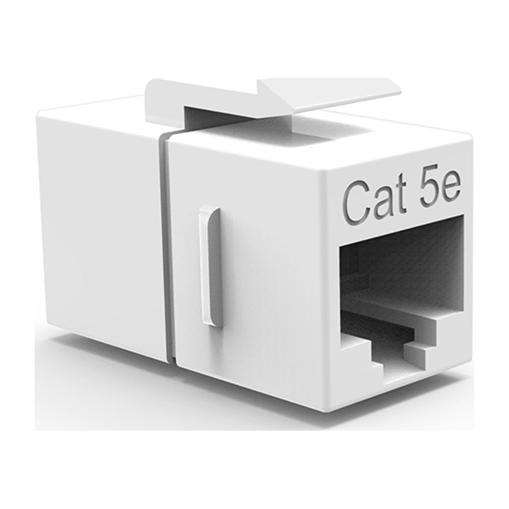 ACCL Cat.5E Inline Coupler w/Keystone Latch White, 10 Pack: TV ...