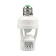 E27 Infrared Motion Activated Light Socket Adapter, Converts Bulbs To ...