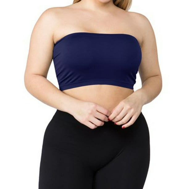 Lavra Lavra Womens Plus Size Strapless Bra Bandeau