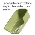 19.29In Semi Enclosed Cat Litter Box with Extra Large High Sides, Low ...