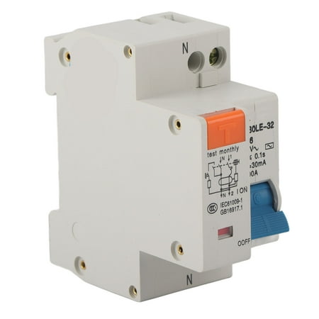 Circuit Breaker 1P 16A 220V Overload Short Circuit Leakage Protection ...