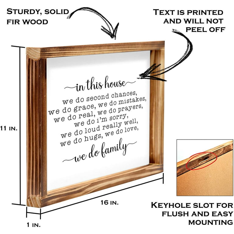 In This House Wooden Sign