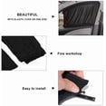 Car Curtains for Window 2-Pack Adjustable Sun Shade Drape Visor Valance ...
