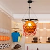 FINE MAKER Basketball Pendant Light Glass Industrial Chandelier Sport ...