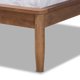 Baxton Studio Helsa Mid-Century Modern Dark Grey Fabric Upholstered and ...
