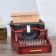 AOOOWER Retro Design Wind Up Mechanical Music Box In Typewriter Shape ...