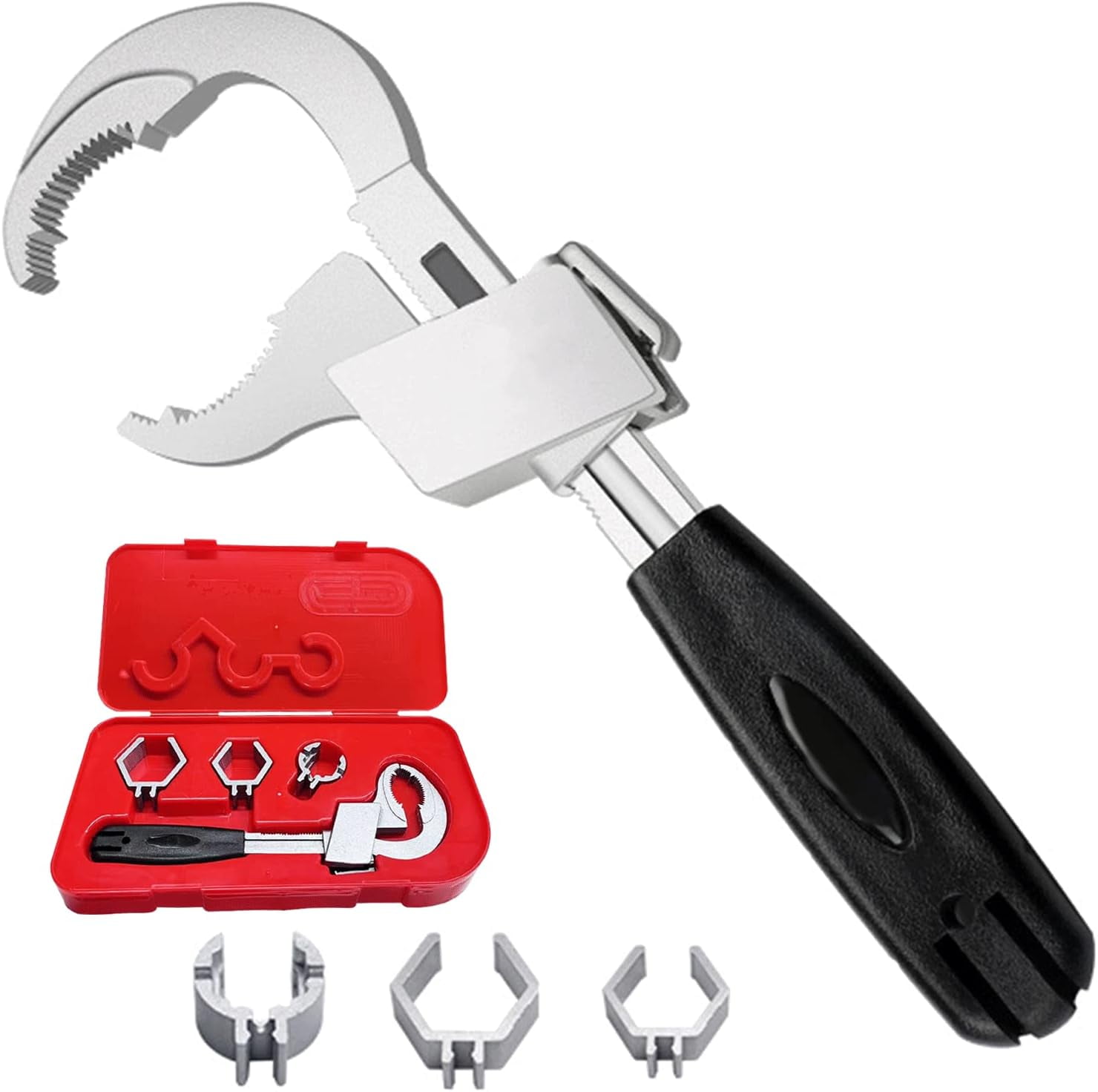 Llave universal ajustable de doble punta, llave creciente de boca ...