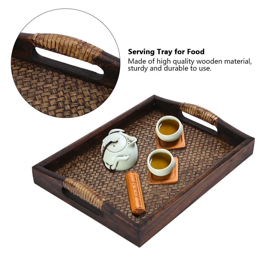 Rdeghly Serving Tray for Tea Set, Serving Tray for Food,Multi-purpose ...