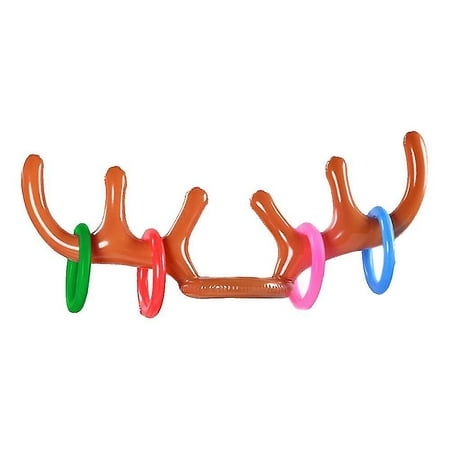 Inflatable Reindeer Antler Ring Toss Game, Christmas Tree Santa Ring ...