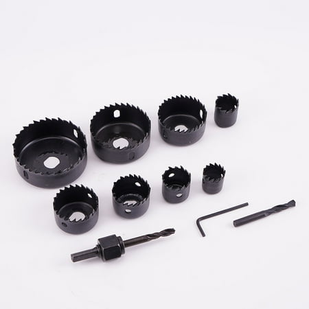 Hole Expander Set 8 Piece Set Hole Saw Blade, 1 Large Hole Opener Rod ...
