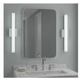 allen + roth Gretna 24.25-Inches Brushed Nickel Integrated LED Modern ...
