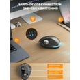 Wireless Trackball Mouse, Ergonomic Bluetooth Rechargeable Computer ...