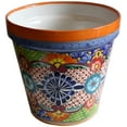 Small-Sized Ayumba Mexican Colors Talavera Ceramic Garden Pot - Walmart.com