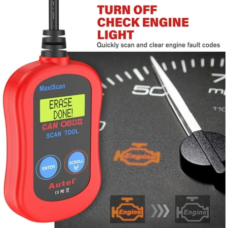 Autel MaxiScan MS300 OBD2 Scanner Engine Fault Code Reader, Turn Off ...