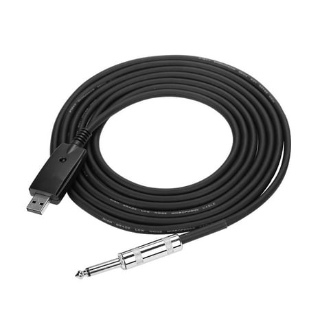 3M Electric Guitar 6.35mm Male Plug to PC USB Interface Conversion ...