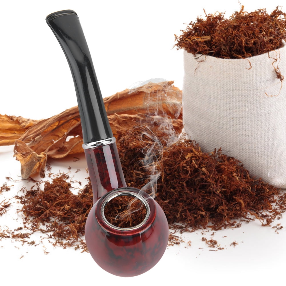 Pipa de tabaco, pipa de resina que imita el grano de mármol rojo Pipa ...