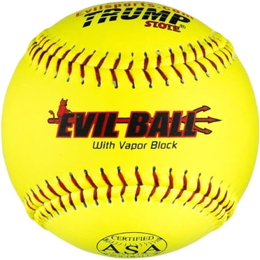 Rawlings USSSA 12 inch Dream Seam High Density Core Leather Softballs ...