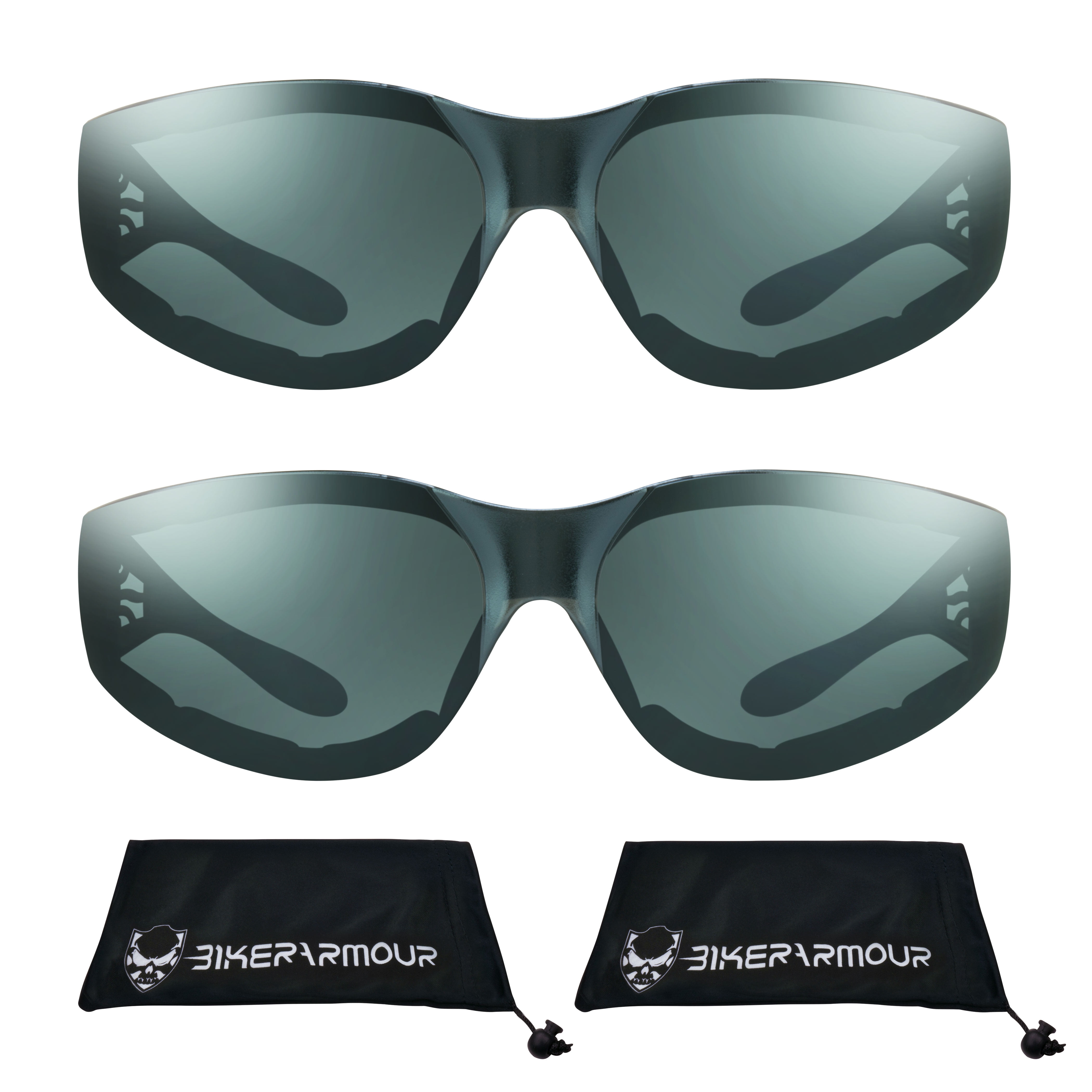 Bikershades Motorcycle Riding Sunglass Wrap Sport Smoke Men Gray Women ...