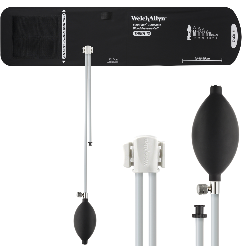 Cuff, 2 Tube Bladder Inflation System Flexiport Adult Thigh Size 13 ...