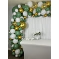 Famzigo Green Balloon Arch Kit Balloon Garland - Strong Thick Gold ...