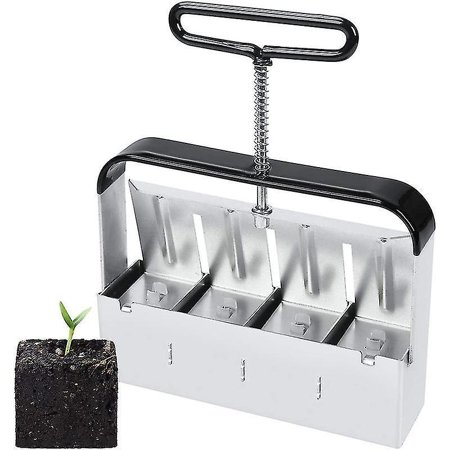 Seed Planting Tool Manual Quadruple Soil Blocker Garden Cultivating ...
