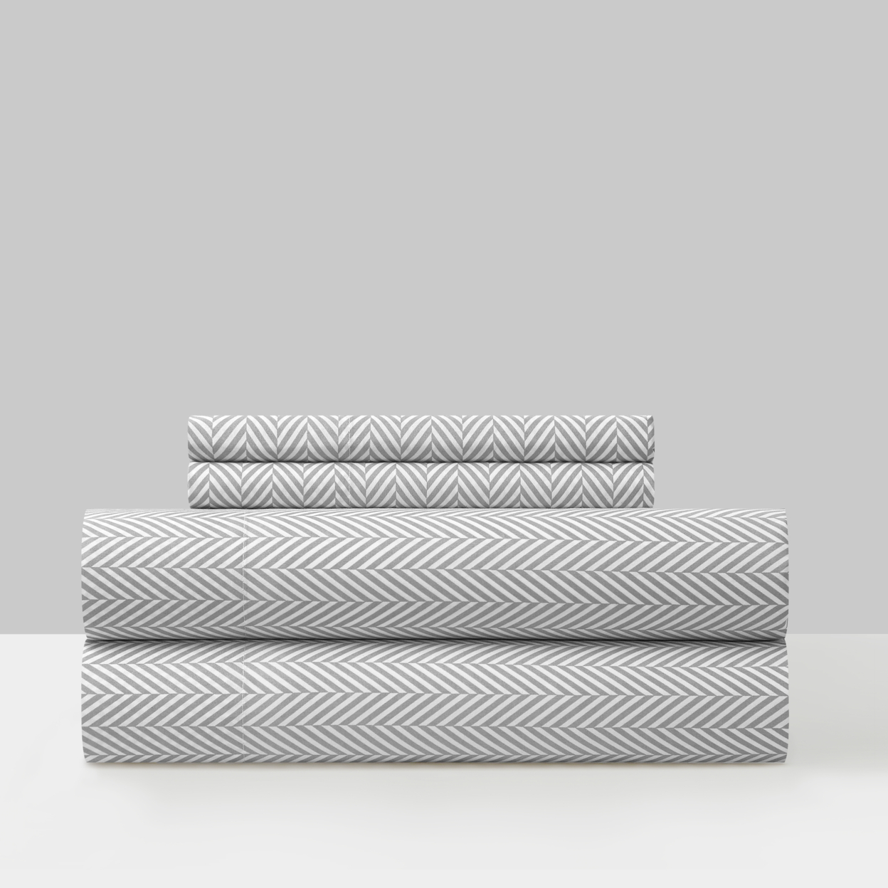 Enise 3 or 4 Piece Sheet Set Super Soft Graphic Herringbone Print ...