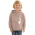 Byoo Toddler Girls Hooded Sweatshirt Cartoon Bump Fist Print Long ...