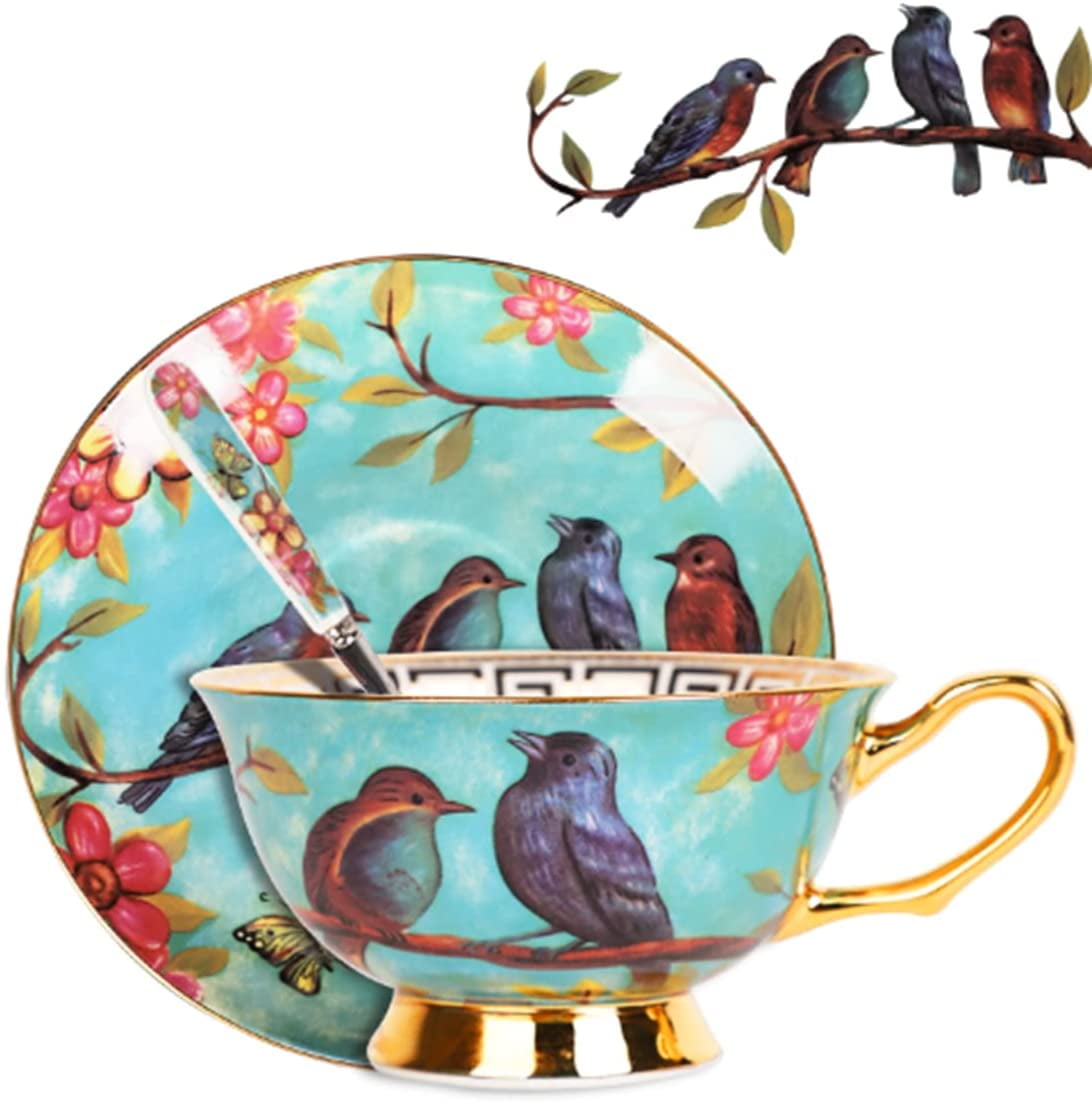 Moritic European Coffee Mug Blue Premium Coffee Mug Bone China Coffee ...