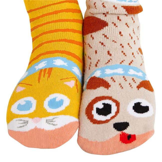 Pals Socks PS-12 Cat & Dog - Fun Kids Socks, 4-8 Years - Walmart.com