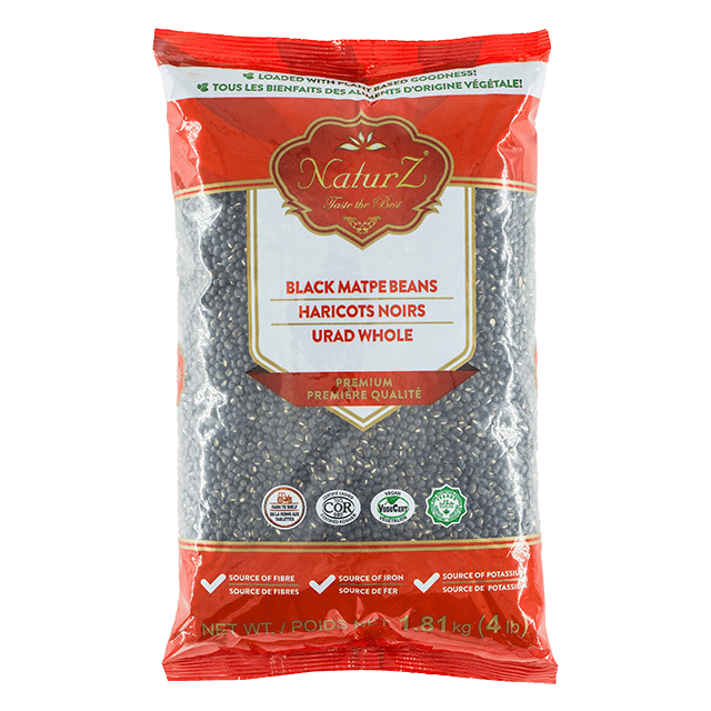 Click here for Naturz Black Matpe Beans - Urad Whole  4 Lb 1.81kg prices