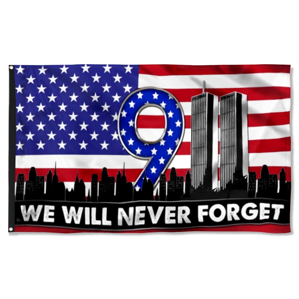 Cayyon 911 Flag September 11 We Will Never Forget Patriot Day Grommet ...