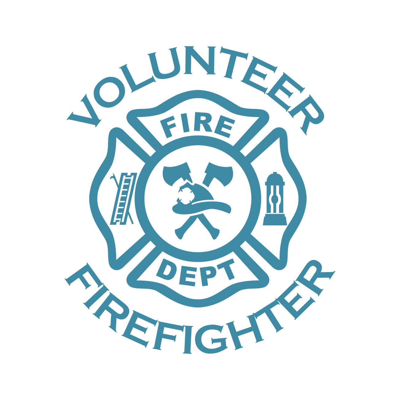 Volunteer Fightfighter Sticker Decal Die Cut - Self Adhesive Vinyl ...
