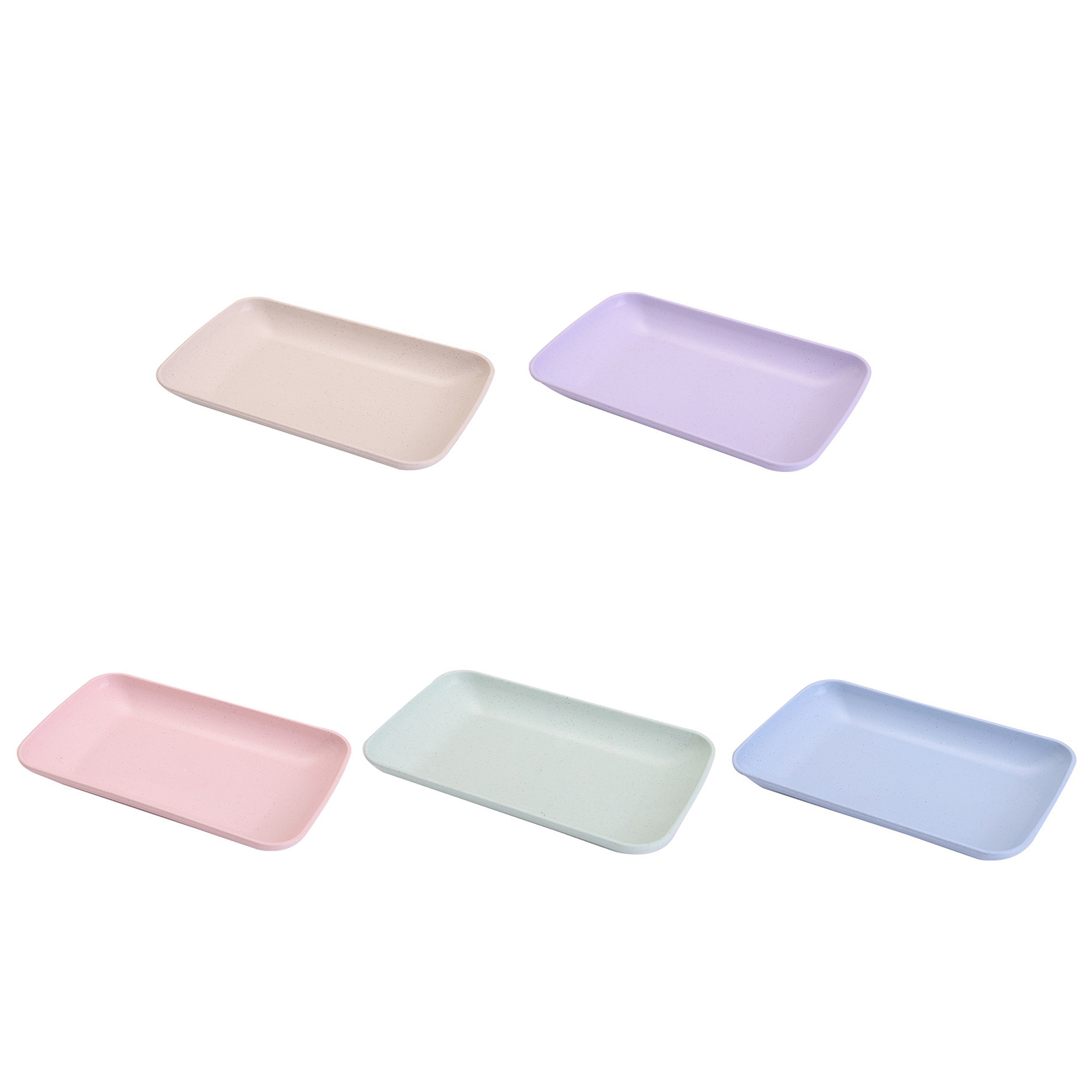 nbuaila Rectangular Tray Food Grade Stackable Fruit Dessert Snacks ...