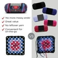 Red Heart™ Granny Square 250g (6 pack), Black - Hyper Violet - Walmart.com