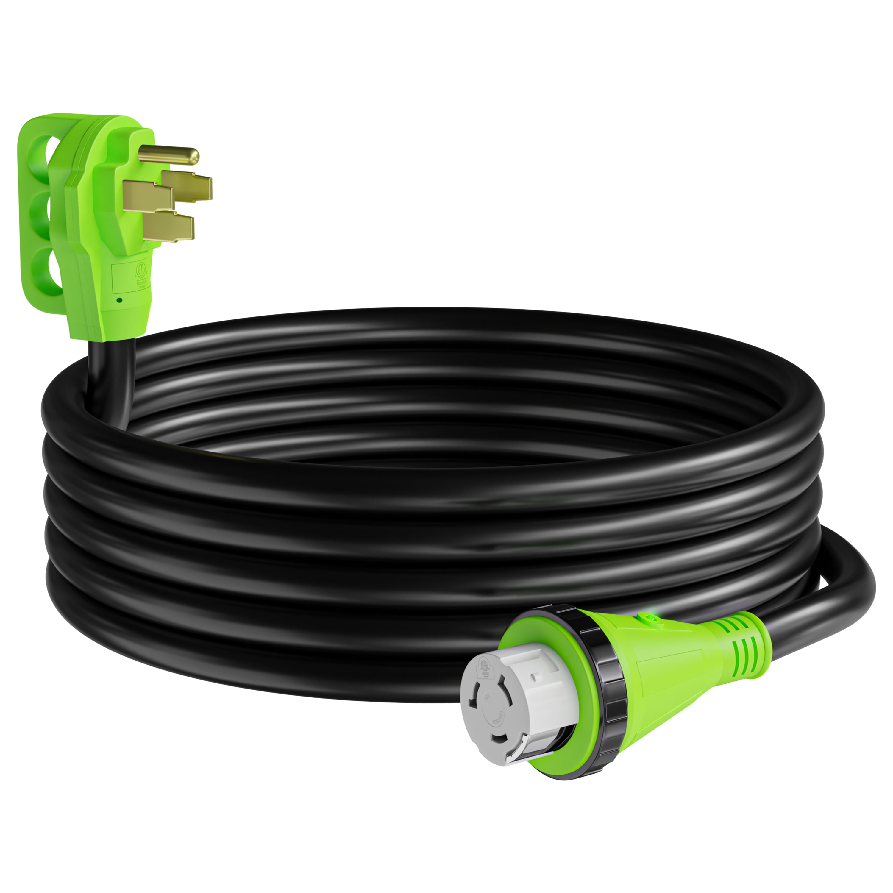 Leisure Cords 15' Power/Extension Cord with 50 AMP Male Standard / 50 ...