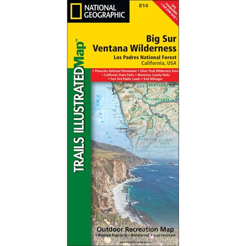 Universal Map Big Slur/Venetian Wilderness Los Padres National Forest ...