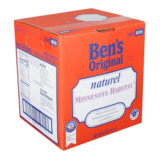 (Price/Case)Ben's Original 424852 Natural Minnesota Harvest, 20 Pounds ...