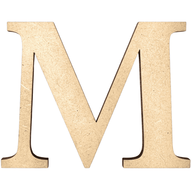 4" Tall MDF Letter M | 1/8" Thick | Krafty Supply Letters | Times ...